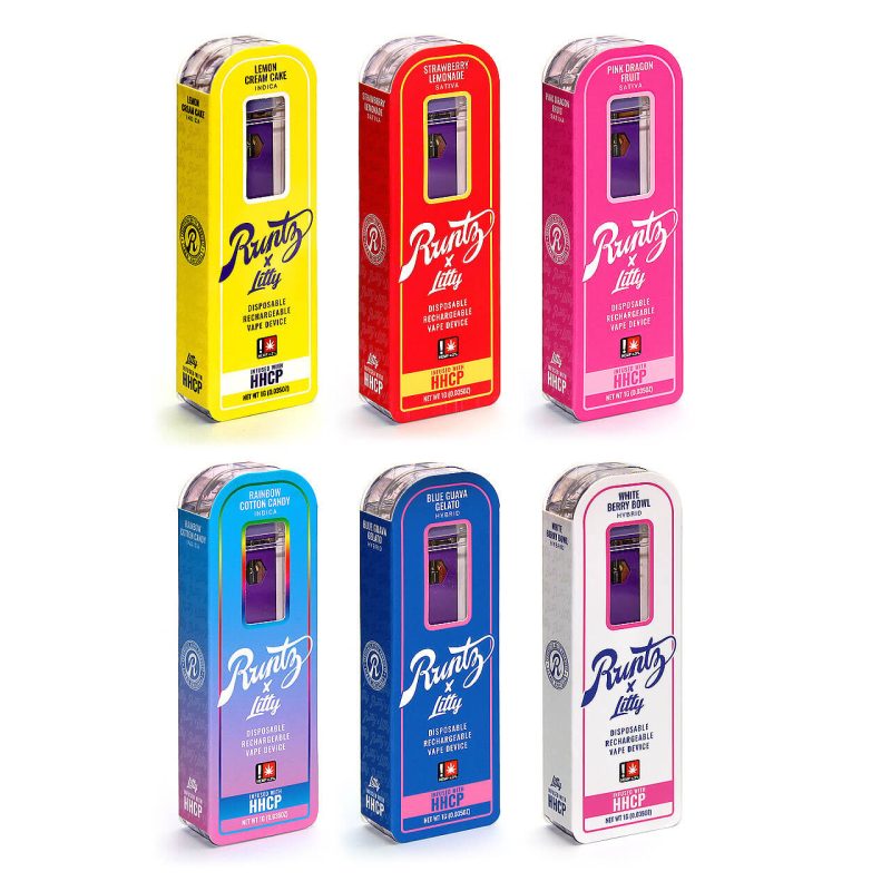 Runtz X Litty HHCP 1 gram carts Disposable Vape with Packaging bulk wholesale